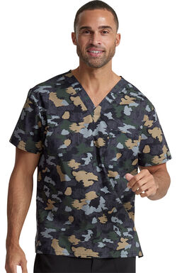 Men's Print Scrub Tops | Dickies Medical