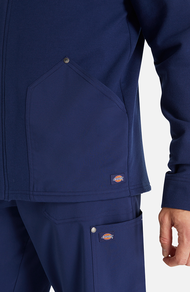 Men's Zip Front Fleece Scrub Jacket | Dickies Medical