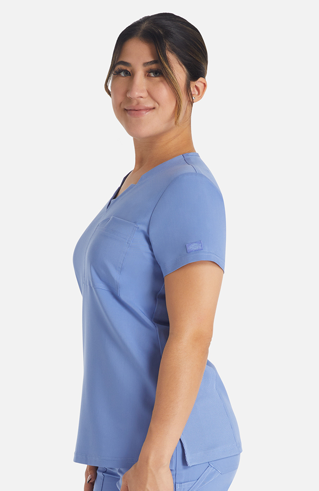 Women's Notched V-Neck Scrub Top | Dickies Medical