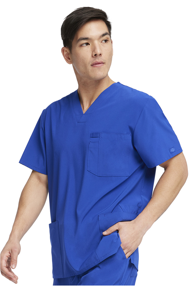 EDS Essentials by Dickies Men's V-Neck Utility Solid Scrub Top ...