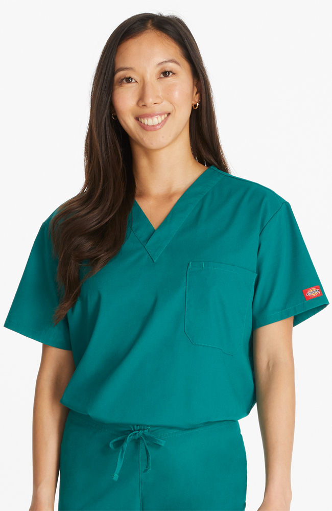 Unisex Scrub Set: V-Neck Top & Drawstring Pant | Dickies Medical